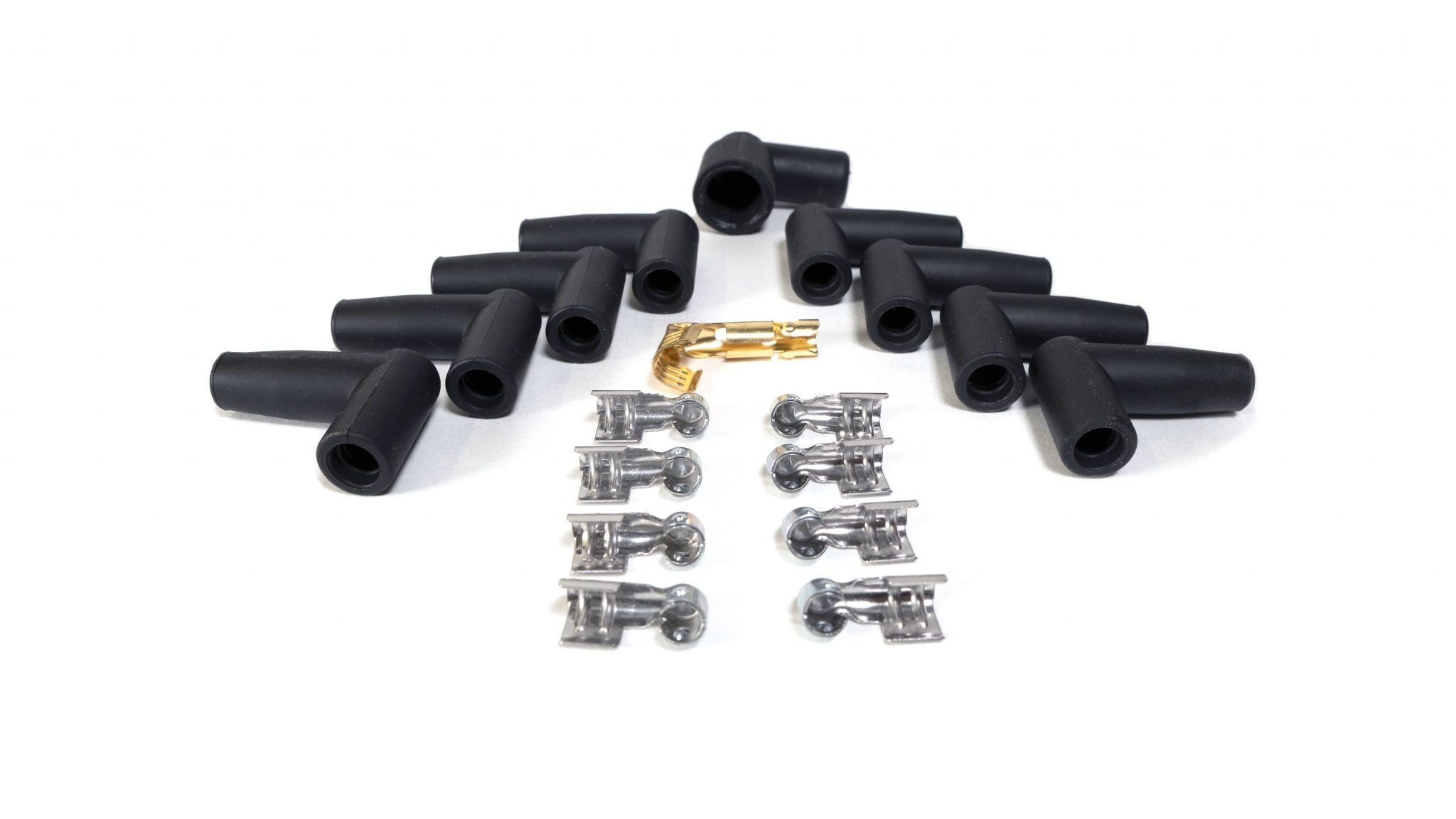 Braided Spark Plug Wires Single Fork Brass Spark Plug Wire Terminal ...